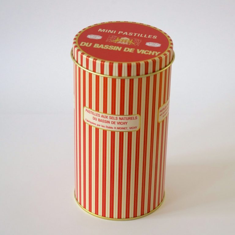 Boîte rouge "Source" mini Pastilles Menthe | Confiserie Moinet